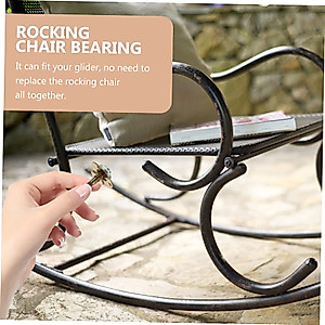 VINTORKY 4pcs Rocking Chair Bearing Rocking Chair Part Mechanic Accessories Mxmm Bearing Chair Linkage Threaded Bearing Furniture Connecting Fitting Iron Office Mechanical Screw