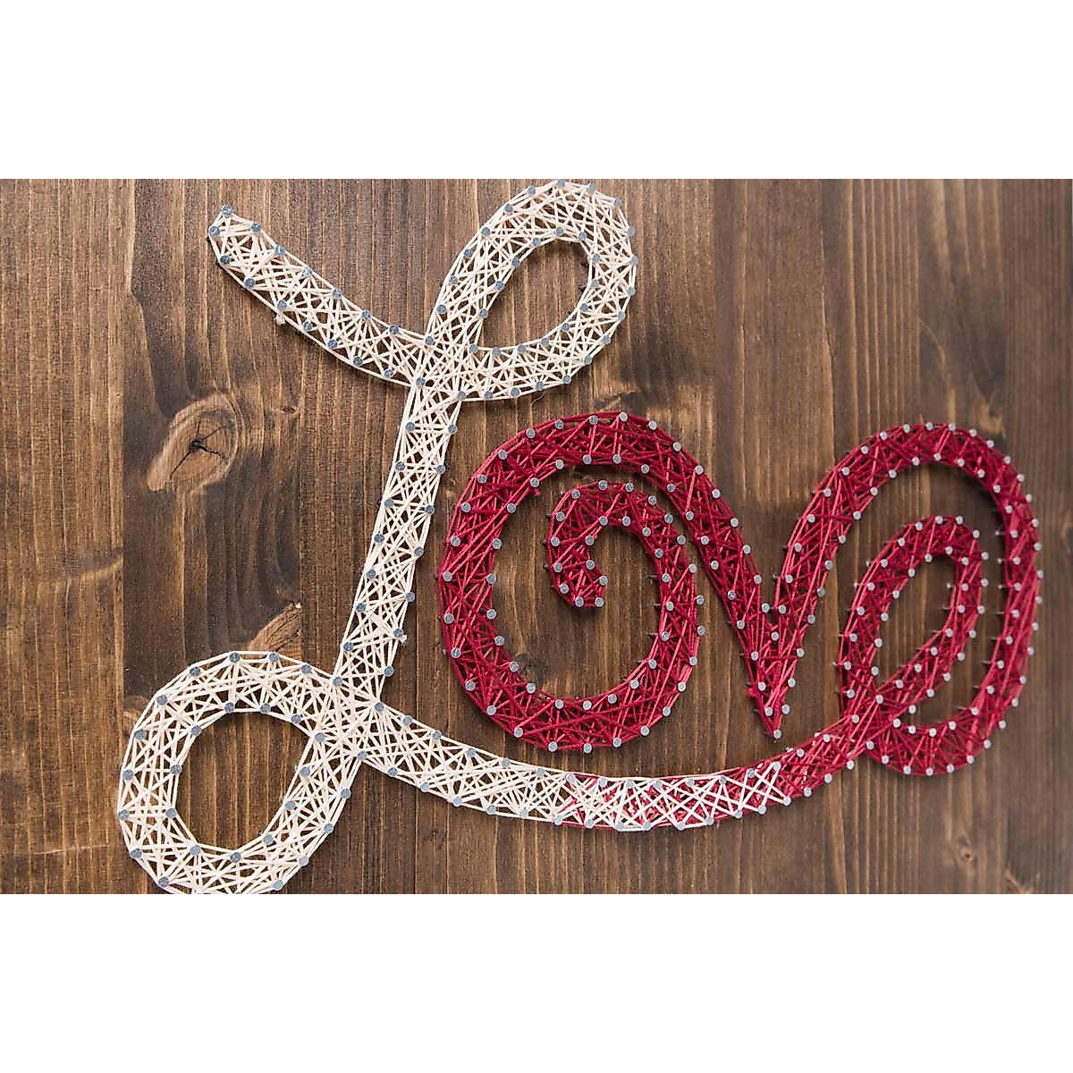 String of the Art Love String Art Kit, American Made Crafting Supplies, DIY Craft Kit for Adults, Beginner to Advanced Crafters