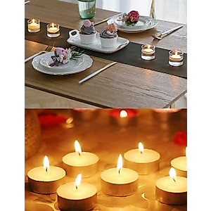 50 Pieces 1.5 Inch Valentine's Day Floating Candles, Unscented Floating Candles for Centerpieces Dripless Wax Discs for Wedding, Valentine's Party, Pool Party, Spa & Bathtub(White)