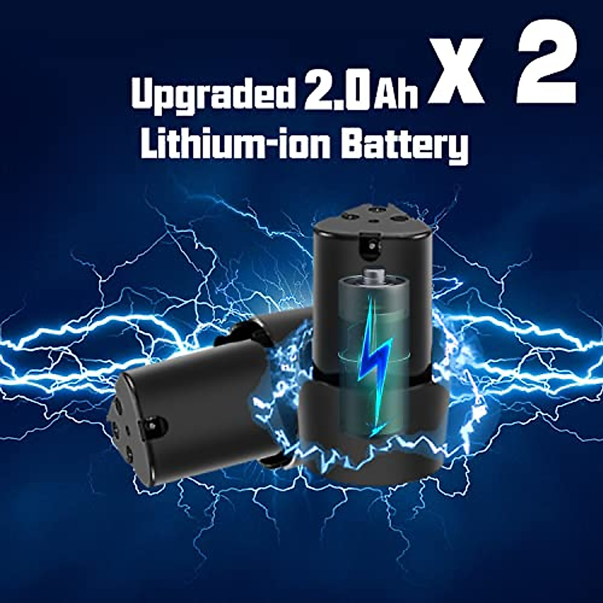 Cordless Angle Grinder, Mini 12.6V Battery Brushless Power Motor 19500 tr/min for Metal Wood Polishing, Thin Steel, Pipe, Plastic Cutting, Hand Cut Off Electric Grinding Tool (2 Batteries,4 discs 3”)