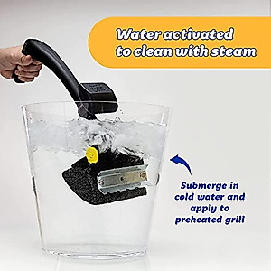 Scrub Daddy BBQ Daddy Grill Brush Head Refill - Bristle Free Steam Cleaning Scrubber for BBQ Daddy Grill Brush - Grill Cleaning Brush Attachment with ArmorTec Steel Mesh for Grill Grates (1 Count)