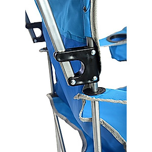 Quik Shade Full Size Shade Folding Chair, Royal Blue, 2'L x 3'W x 4.3'H (160048DS)