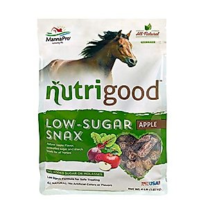 Nutrigood Low-Sugar Snax | Apple Flavor Horse Treats | 4 Pounds