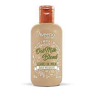 Aveeno Farm-Fresh Oat Milk Leave-In Hair Conditioner Treatment, Lightweight Moisturizer for Dry Damaged Hair, Safe for Color-Treated Hair, Sulfate, Paraben & Dye-Free