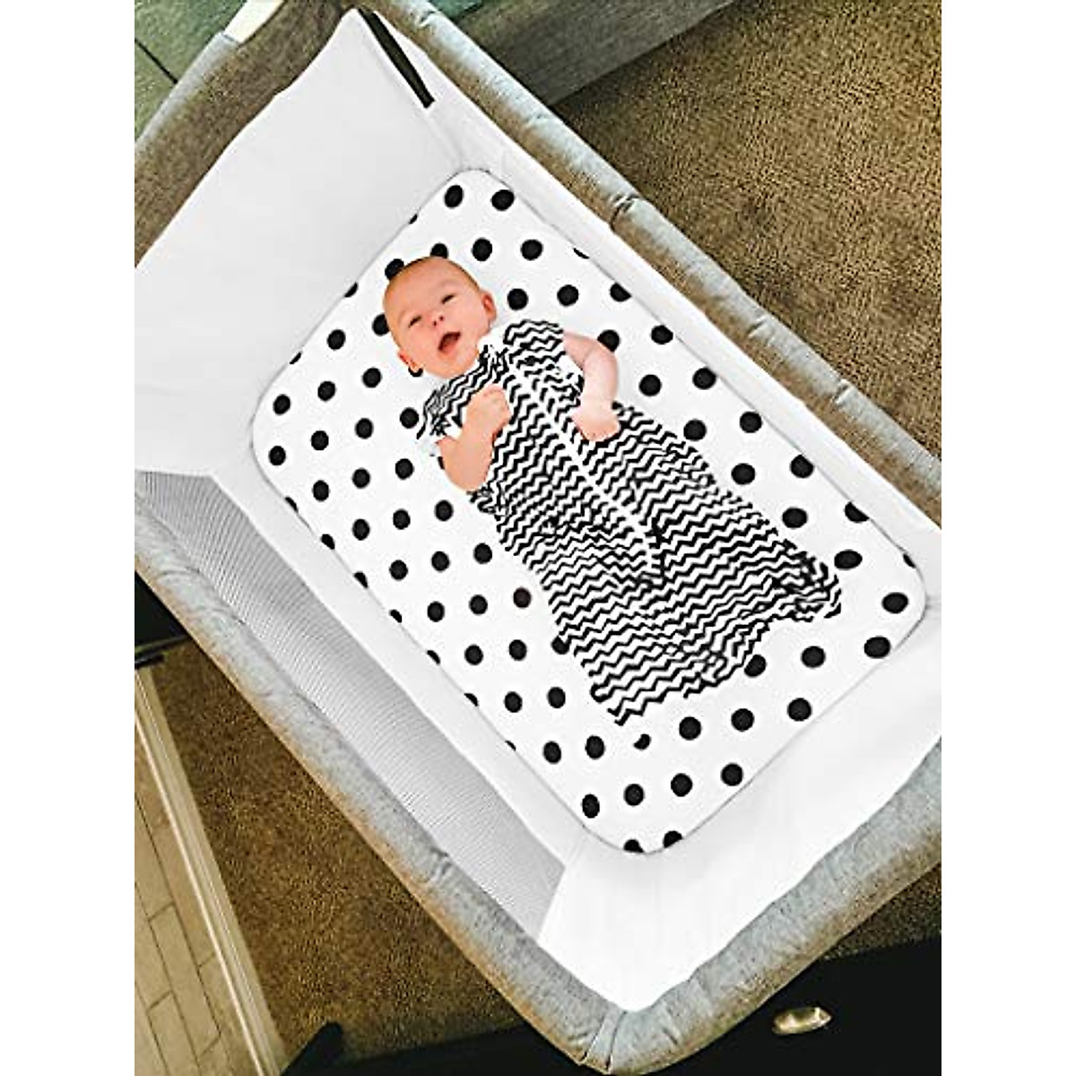 Pack n Play Sheets – Premium Pack and Play Sheet 4 Pack – 100% Super Soft Jersey Knit Cotton Playard Mattress Portable Playpen Fitted Play Yard Mini Crib Sheet for Boy (24 x 38 x 5)