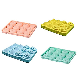 Rose Flower Ice-Cubes Tray Mold Reusable Ice-Cubes Maker Resin Mold Silicone Ice-Cream Molds Party Bar Kitchen-Tools Rose Flower Mold