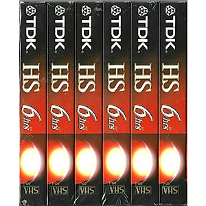 TDK T-120HS Premium Quality VHS Cassettes 6 pack
