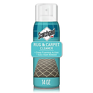 Scotchgard Rug & Carpet Cleaner, Fabric Cleaner Blocks Stains, Cleaning Sprays Make Cleanup Easier, 14 oz