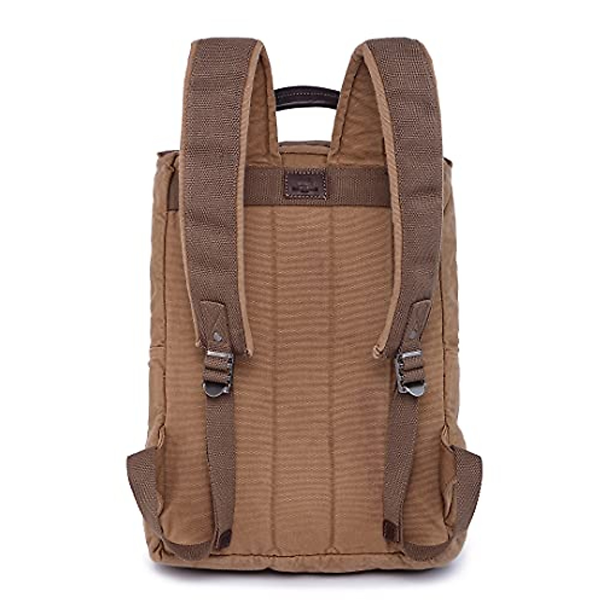 TSD Brand Ridge Valley Canvas Backpack (Camel)