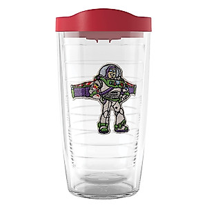 Tervis Made in USA Double Walled Disney Pixar - Toy Story Buzz Lightyear Insulated Tumbler Cup Keeps Drinks Cold & Hot, 16oz, Classic