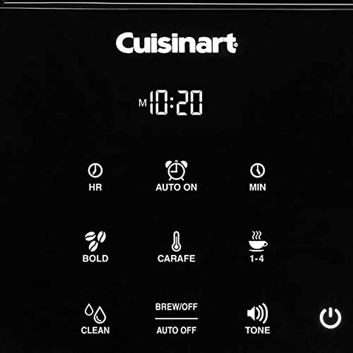Cuisinart DCC-T20 14-Cup Programmable Coffeemaker Touchscreen, Black