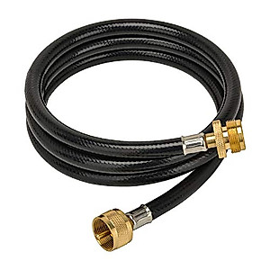 only fire 5 Feet Propane Torch Extension Hose for Propane Tree Distribution Tree Post Assembly 1" x20 Male throwaway Cylinder Thread - T and Y Connector
