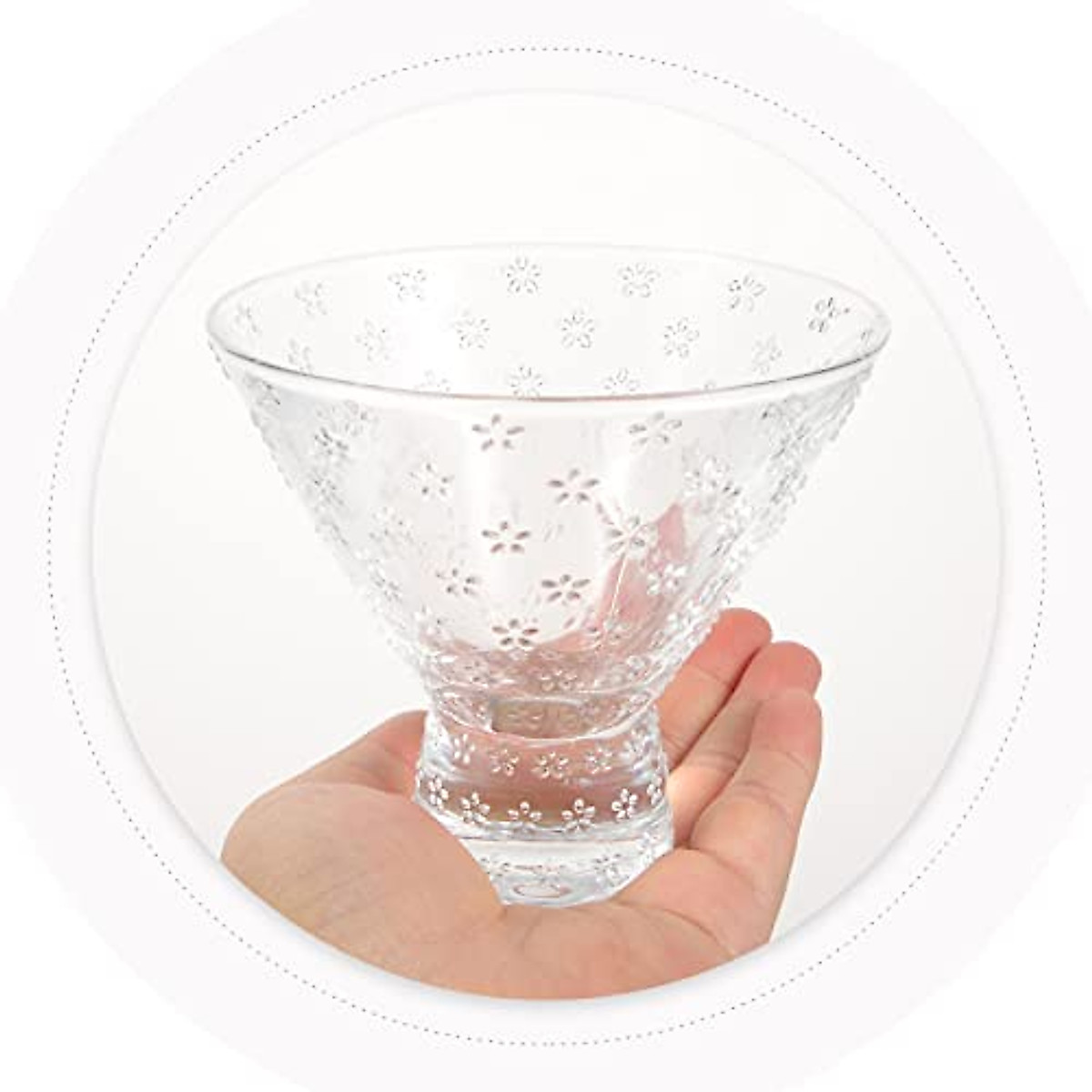 Angoily Glass Dessert Cups Dessert Cups Footed Glass Dessert Bowls Cups Ice Cream Goblets Trifle Tasters Salad Cocktail Glass Appetizer Cups for Pudding Yogurt Cupcake Trifle Bowl