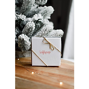 First Christmas in Our New Home Christmas Ornament, Winter Woodland Ornament, Housewarming Gift, Homeowner Present, 3 Inch Flat Ceramic Ornament with Gift Box