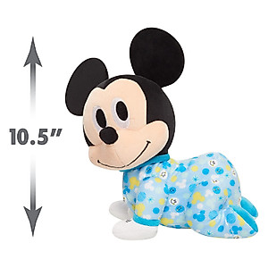 Disney Baby Musical Crawling Pals Plush, Mickey Mouse, Interactive Crawling Plush, Stuffed Animal, Officially Licensed Kids Toys for Ages 09 Month by Just Play