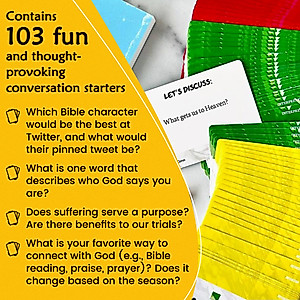 Kulture Games Christian Culture - The Game of Christian Conversations - Fun & Thought Provoking Conversation Starters About God, Christianity & Life – Christian Cards for Bible Study or Youth Groups