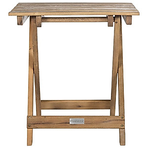 SAFAVIEH Outdoor Collection Pacifica Natural Brown Solid Wood/Beige Cushion 3-Piece Chaise Lounge Set with Table (PAT7020B)