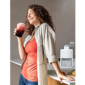 Ice Shaver Portable Ice Crusher with Free Ice Cube Trays