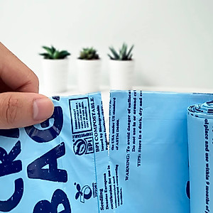 Ecopana 2.6 Gallon Compostable Bags(120 counts), 9.84 Liter, Extra Trick 0.71 Mil, Samll Kitchen Food Waste Bags, 100% Compostable, Certified US BPI ASTM D6400, HOME Compost & AS5810