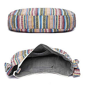 Women large Hippie Crossbody Bag cloth Hobo Sling Bag Cotton Bohemian Hand Bags (off-white)