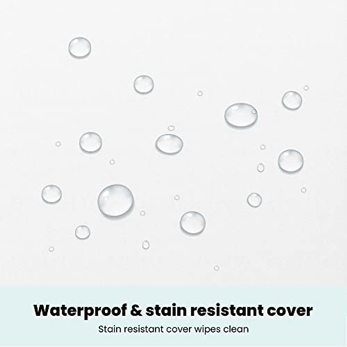 Safety 1st Heavenly Dreams Baby Crib and Toddler Bed Mattress, Waterproof and Stain Resistant Cover, White