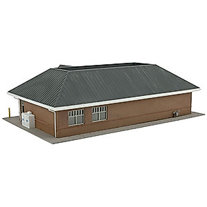 Modern Gas Station - KIT - Main Building: 10-7/16 X 6-1/2 X 3-1/8" 26.5 X 16.5 X 7.9CM