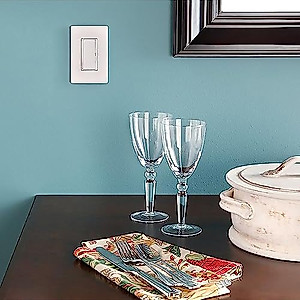 Lutron Diva LED+ Dimmer Switch for Dimmable LED, Halogen and Incandescent Bulbs, 150W/Single-Pole or 3-Way, Light Almond (2-Pack)