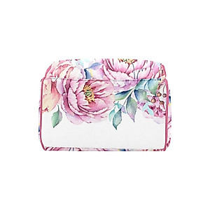 Art Watercolor Flower Leaves Diaper Bags Backpack with Name Personalized Baby Bag Travel Tote Bag Gifts for Mom Girl