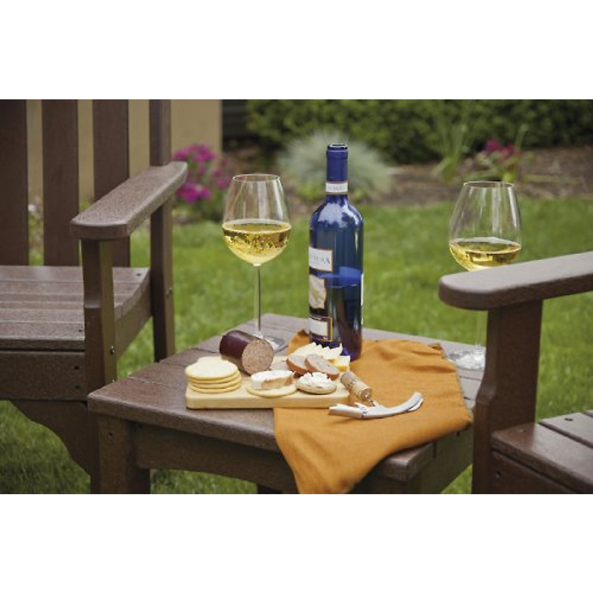 POLYWOOD GNB24MA Vineyard Garden Arm Chair, Mahogany