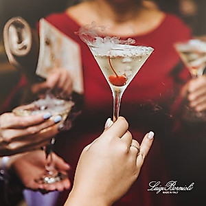 Luigi Bormioli Crescendo 10 Ounce Martini Glasses Set Of 4, Crystal SON-hyx Glass, Made In Italy.