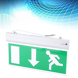 Emergency Exit Sign, LED Exit Sign, Exit Sign with Emergency Lights, Safety Indicator Lamp for Hotel Shopping Malls Supermarkets Hospital