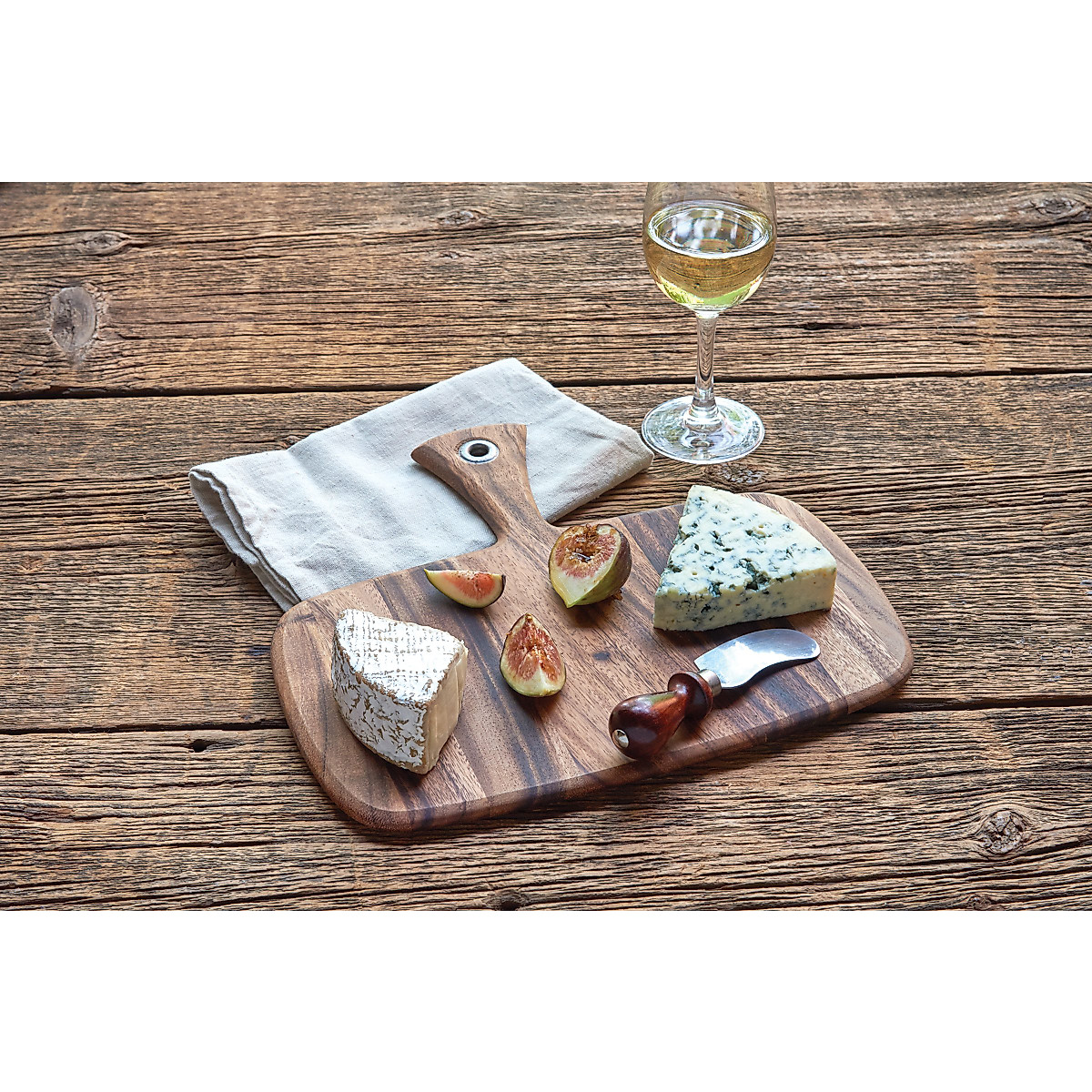 Ironwood Gourmet Small Rectangular Provencale Paddle Board, Acacia Wood