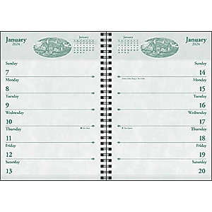 Thomas Kinkade Studios 12-Month 2024 Monthly/Weekly Engagement Calendar with Scr