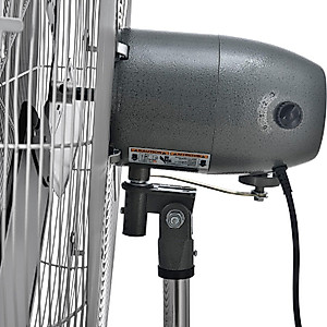 Global Industrial Oscillating Pedestal Fan, 30" Diameter, 1/3HP, 8775CFM