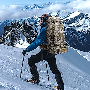 COSCOOA 100L Camping Hiking Backpack Backpacking Backpack Military Backpack for Men Bugout Hiking Bag Survival Rucksack Tactical Bushcraft Backpack Outdoor Camping Bag