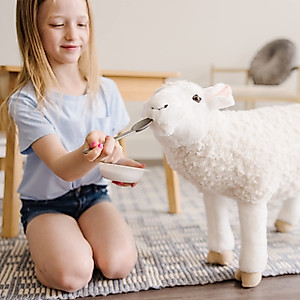 Melissa & Doug Giant Lifelike Sheep Plush - 2 Feet Tall Stuffed Animal Toy for Ages 3+