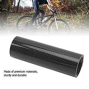 Demeras Headset Spacer, Durable Strong Compatibility Glossy Cutting Bike Front Fork Washer 10cm 28.6mm for Road Cycling