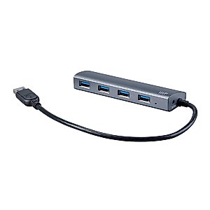 Monoprice USB 3.0 Hub, 4-Port, Aluminum Unibody Design, Up to 5Gbps, Plug and Play, Compatible with Windows and MacOS