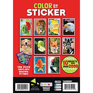 Bendon 44092 Food Advanced Color by Sticker Book, Multicolor