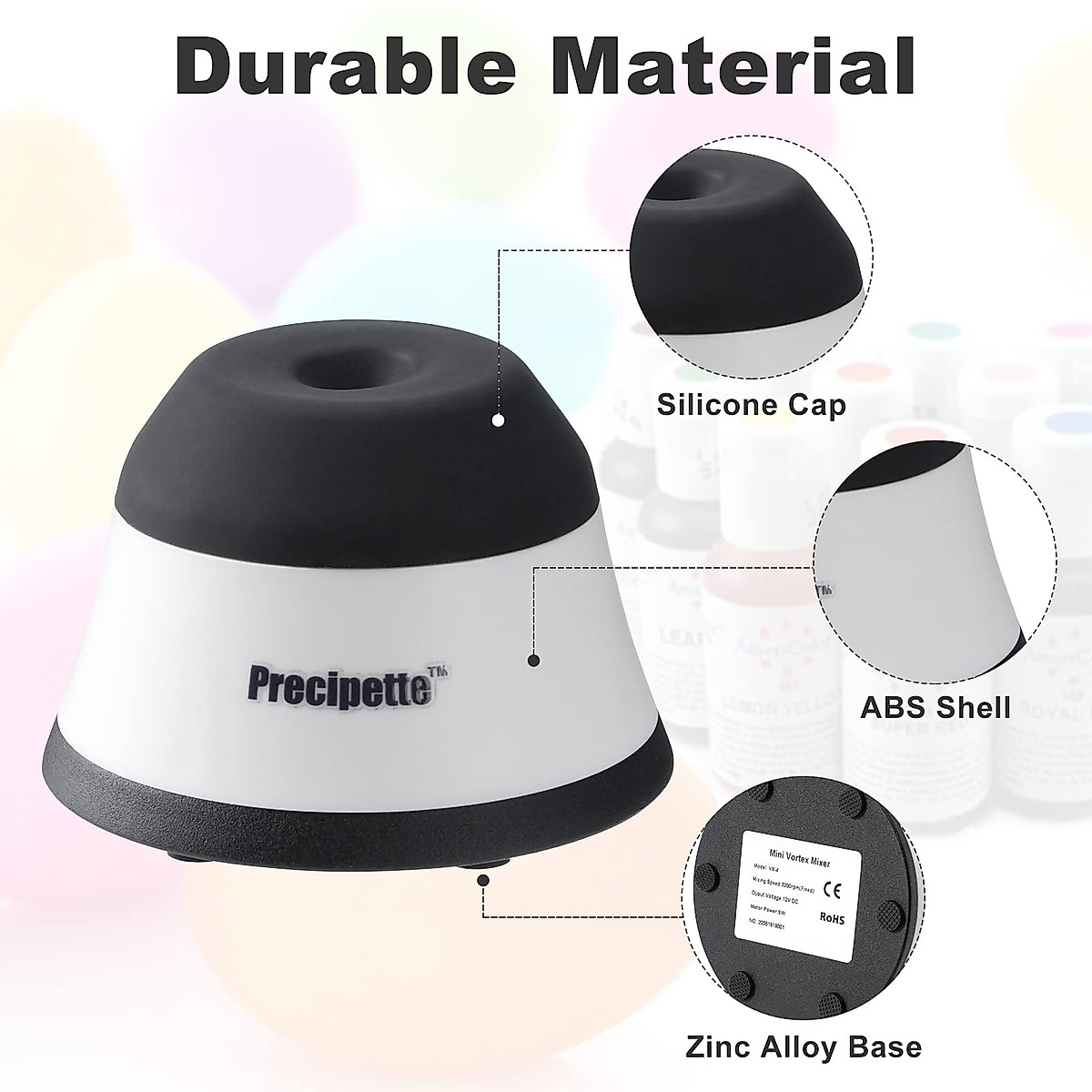 Miniature Paint Shaker - Lab Vortex Shakers Model Paint Mixer, Mini Lab Vortex Mixer, Touch Function, Tattoo Ink Shaker Orbital Mixer Nail Polish Mixer Test Tube Mixer