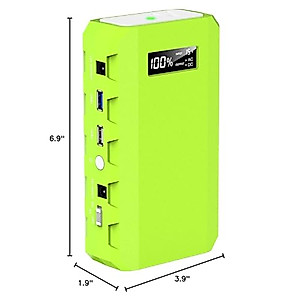 powkey Portable Power Station with AC Outlet, 65W/110V External Battery Pack 24000mAh/88.8Wh Power Pack, Portable Power Source Supply Backup for Outdoor Tent Camping Home Office