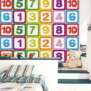 SH-RuiDu Stickers Number Footprint Stickers Hopscotch Floor Sticker for Kids Room Classroom Nursery Decor