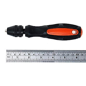 AUTOTOOLHOME Adjustable Pin Vise Hand Drill Chuck Capacity 0-5/16" Model Hobby Tool fit Drill Bit Screwdriver Bits