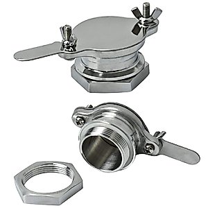 HNDTM Honey Gate Valve Honey Tap Stainless Steel Honey Gate Honey Bucket Accessories Honey Valve Tool Beekeeping Tool for Honey Extractor or Bottling Equipment