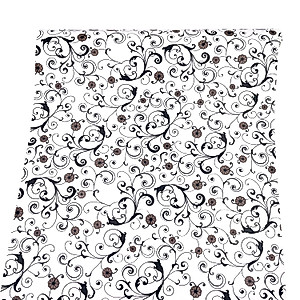 Yifely Black Vine Shelf Liner Self-Adhesive Furniture Paper DIY Dresser Drawer Covering Sticker 17.7 Inch by 9.8 Feet