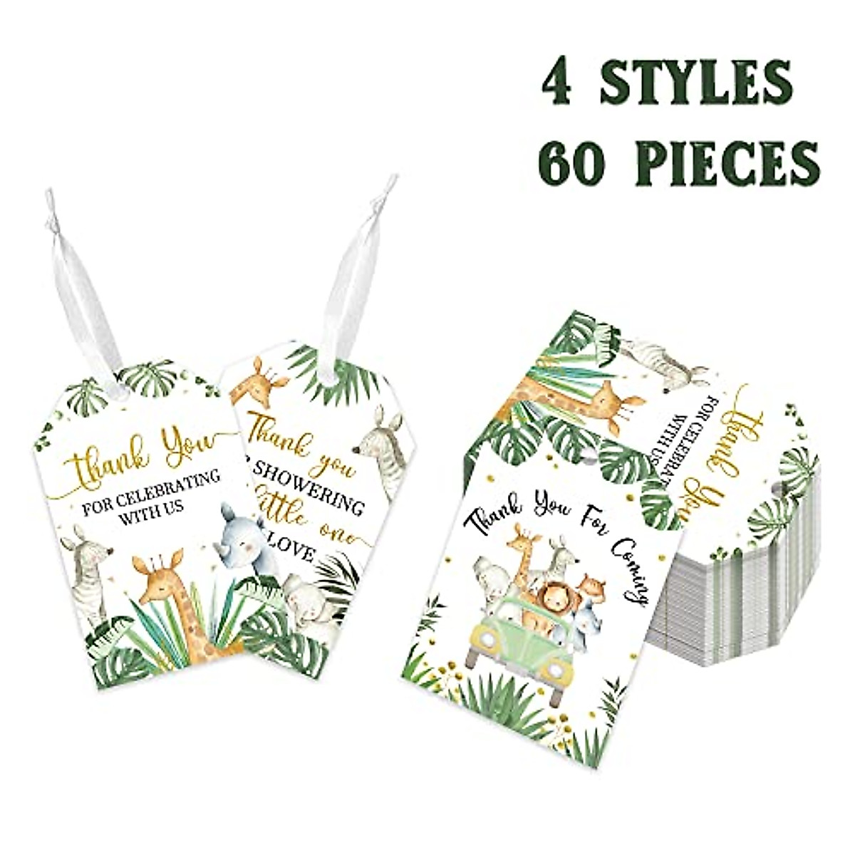 Jungle Safari Gift Tags | Baby Shower & Birthday Party