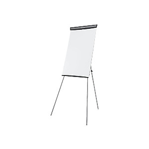 Quartet Melamine Presentation Easel, Whiteboard/Flipchart, 3' x 2', Gray Frame (ET32EU)
