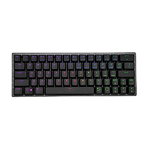 Cooler Master SK622 60% Wireless Bluetooth Space Gray Mechanical Low Profile Gaming Keyboard, Tactile Brown Switches, Customizable RGB, Ergonomic Design, Mac/Windows, QWERTY (SK-622-GKTM1-US)