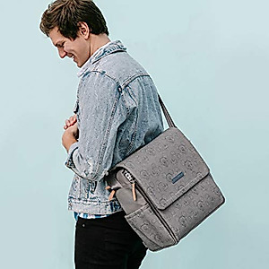 Petunia Pickle Bottom Boxy Backpack | Diaper Bag | Diaper Bag Backpack for Parents | Top-Selling Stylish Baby Bag | Sophisticated and Spacious Backpack for On The Go Moms | Disney Love Mickey Mouse