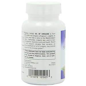 Planetary Herbals Oil of Oregano, May Provide Support To The Immune System,60 Vegetarian Capsules